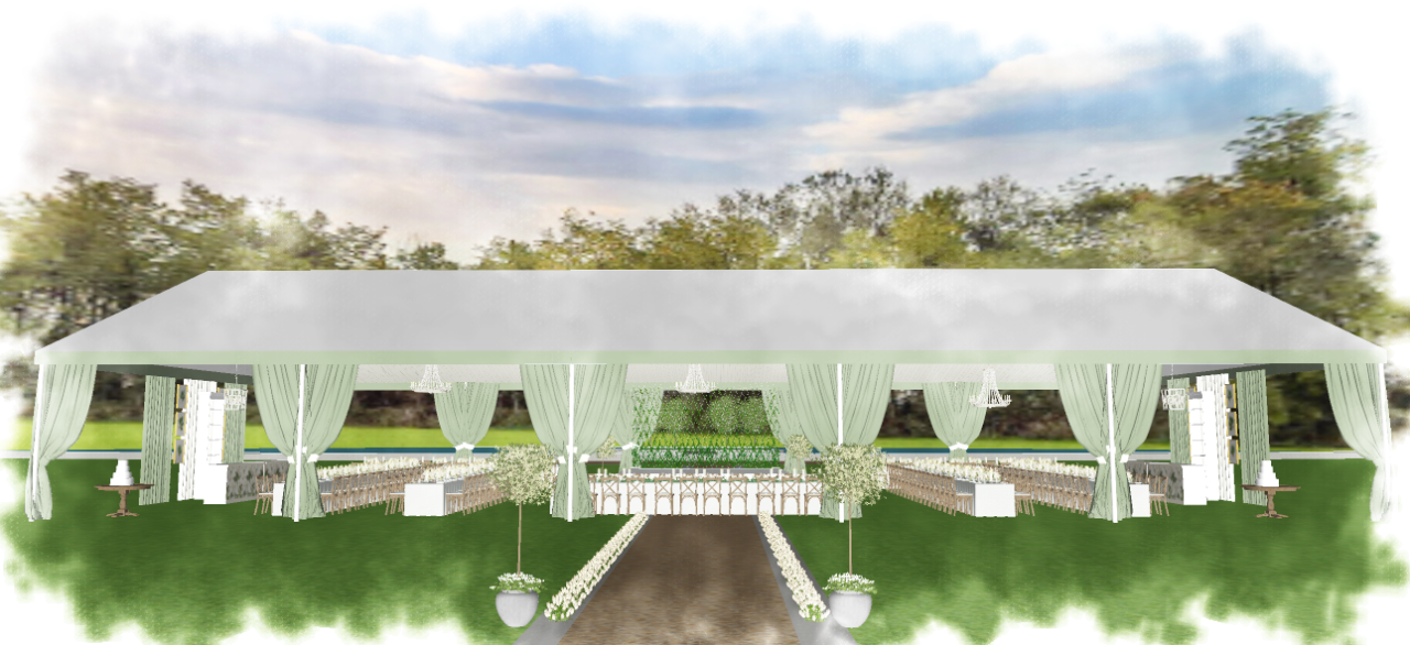Refined, Classic, Elegant | A wedding rendering - Concept Wedding Designs