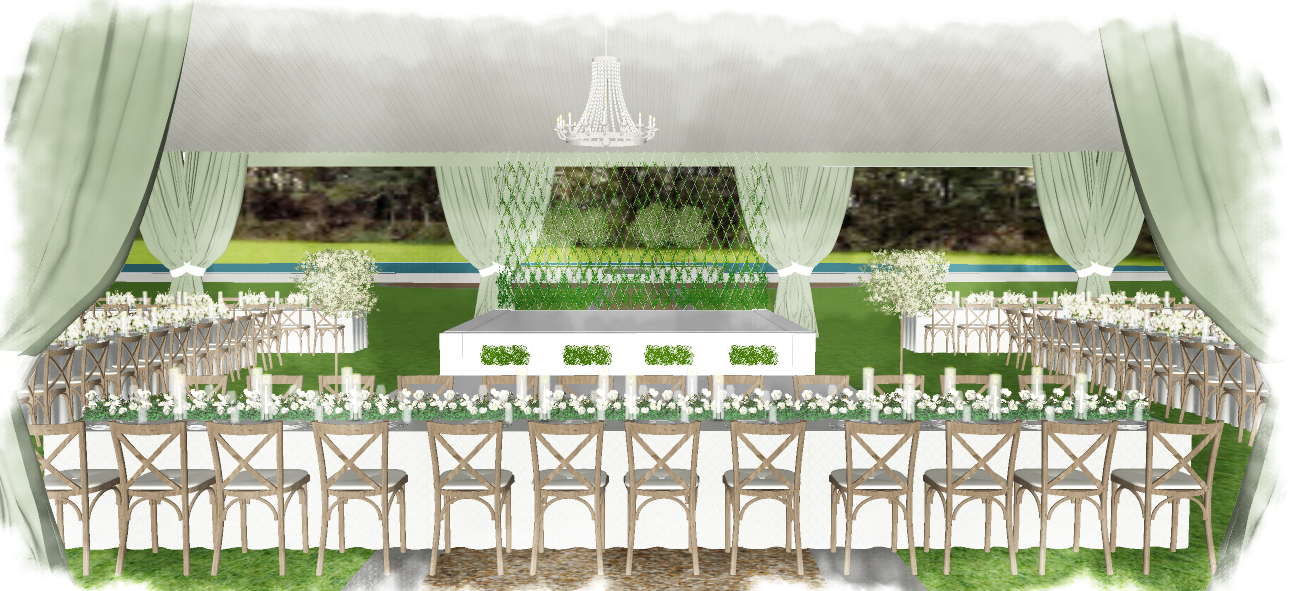 Refined, Classic, Elegant | A wedding rendering - Concept Wedding Designs