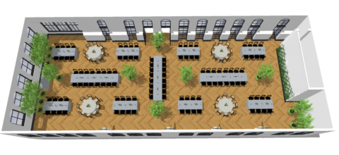 A Garden Ceremony & Modern Reception | 3D Wedding Rendering - Concept ...