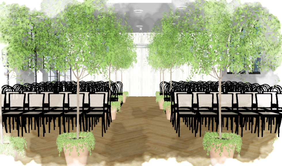A Garden Ceremony & Modern Reception | 3D Wedding Rendering - Concept ...