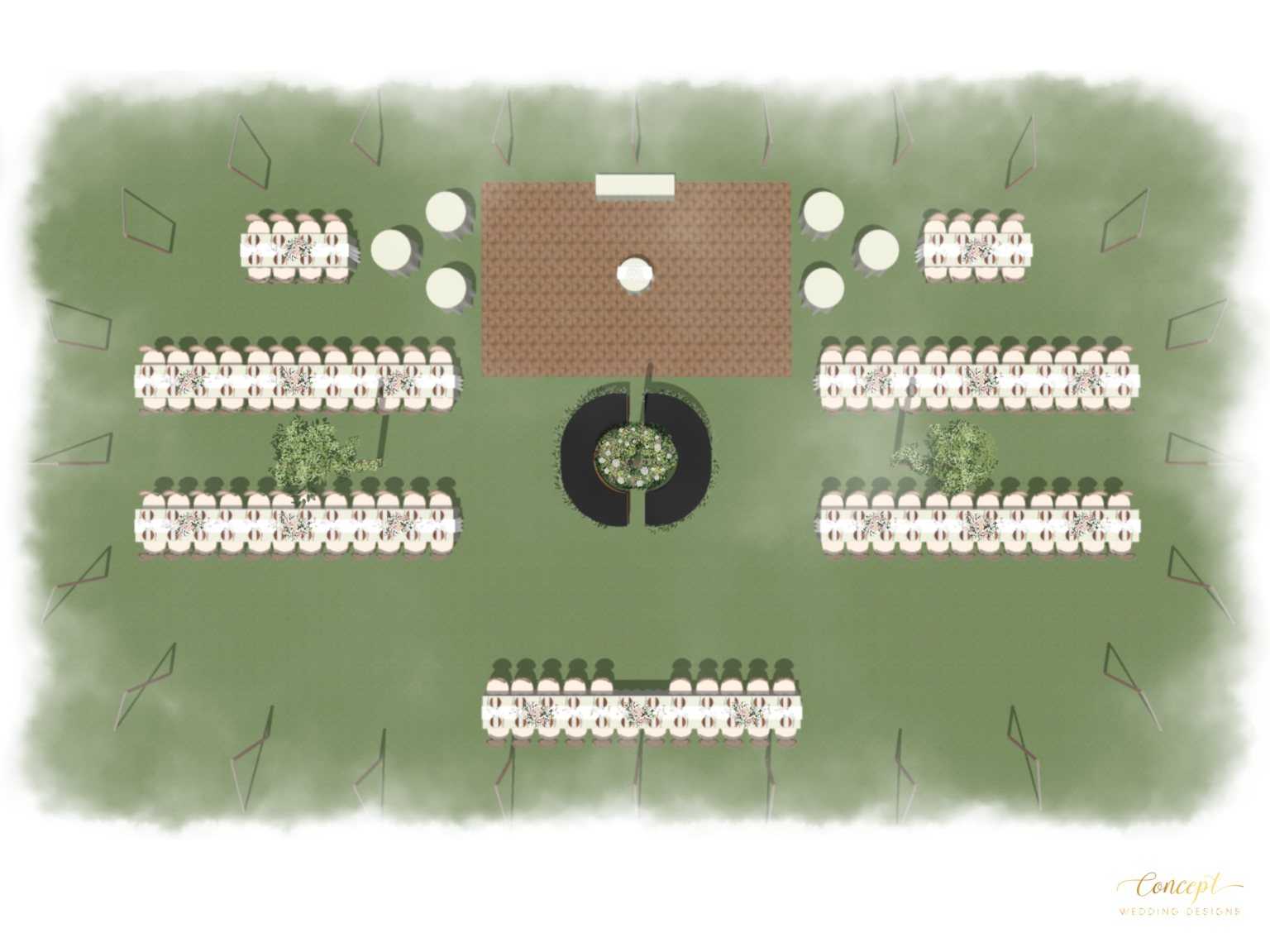 A CLASSIC GARDEN CELEBRATION | 3D WEDDING RENDERING - Concept Wedding ...