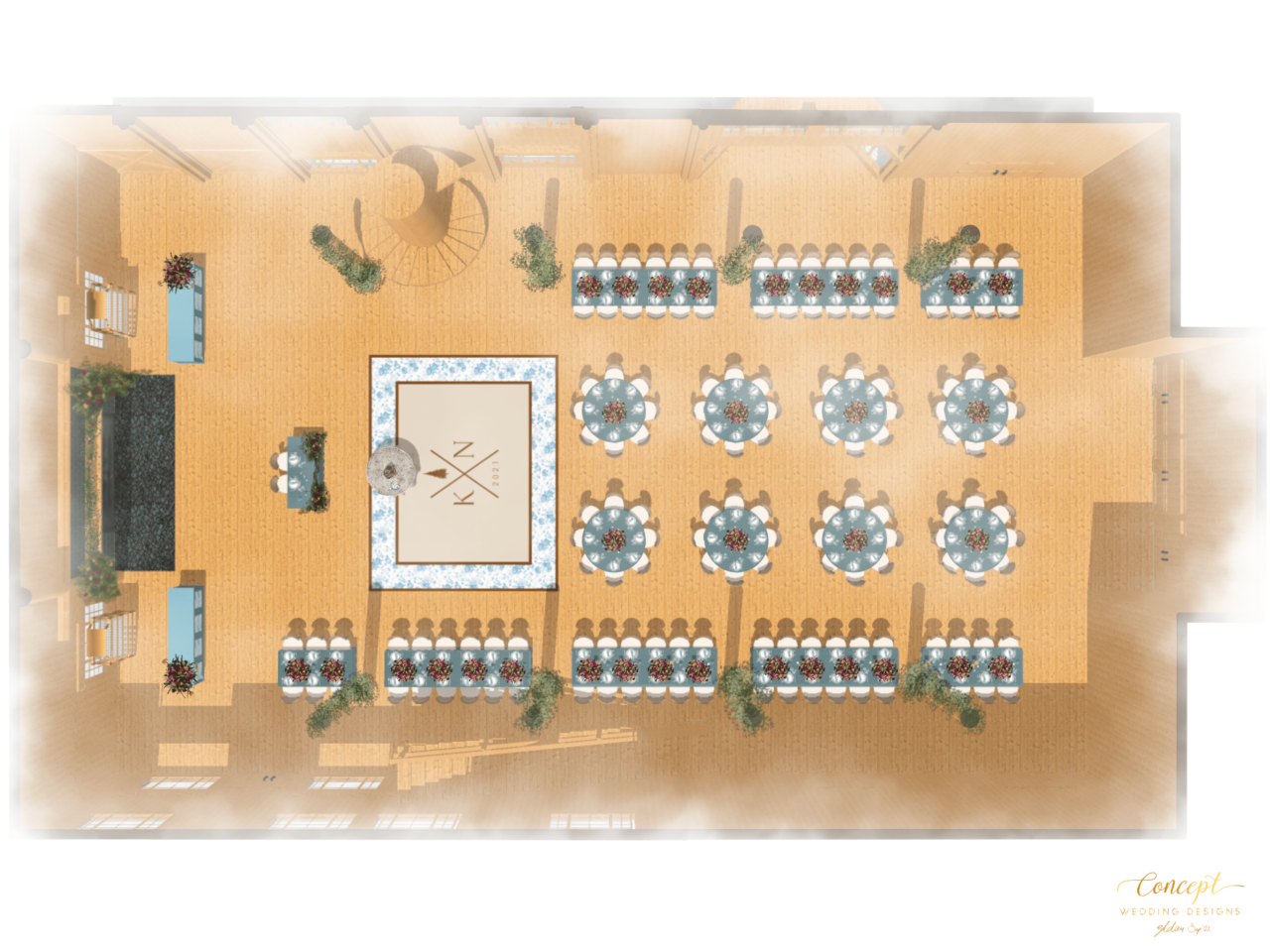 THE GREAT HALL RECEPTION | SUN RIVER RESORT - Concept Wedding Designs